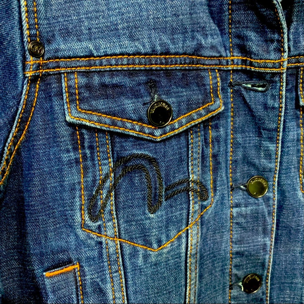 Evisu Kuro Japan Denim Jacket Signature Embellished S… - Gem